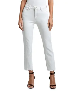 L'Agence Sada High-rise Crop Slim Jeans - Macadamia
