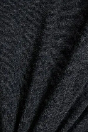 Acne Studios Frayed Mélange Wool Turtleneck Sweater