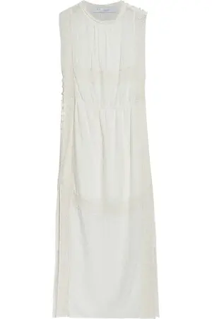 IRO PARIS Frenesy Fil Coupé Georgette Maxi Dress - Ivory