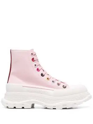 Alexander McQueen Tread High-top Lace Sneakers
