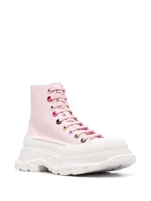Alexander McQueen Tread High-top Lace Sneakers