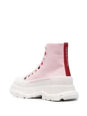 Alexander McQueen Tread High-top Lace Sneakers