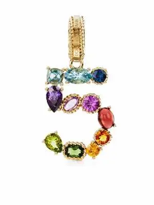 Dolce & Gabbana 18k Yellow Gemstone Pendant - Gold
