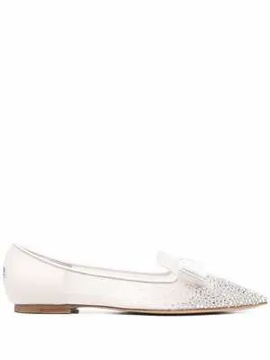 JIMMY CHOO Gala Ballerina Shoes - White