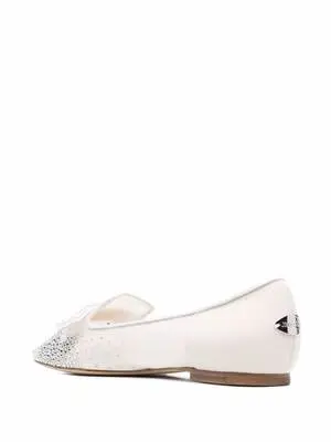 JIMMY CHOO Gala Ballerina Shoes - White