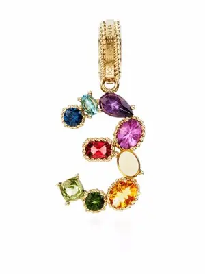Dolce & Gabbana 18k Yellow Charm Gemstone Pendant - Gold
