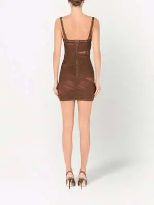 Dolce & Gabbana Wrapover Tulle Minidress