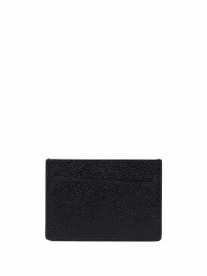 MAISON MARGIELA Small Leather Card Holder - Black