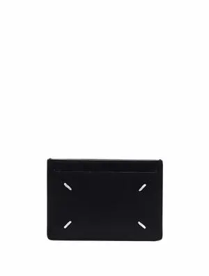 MAISON MARGIELA Small Leather Card Holder - Black