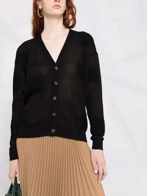 UMA WANG Intarsia Knit Cardigan