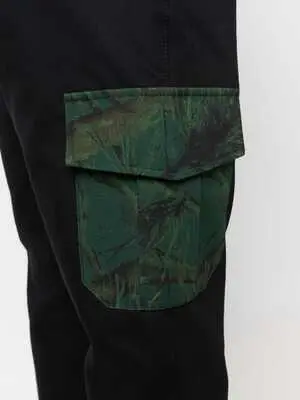 JUST DON Floral-print Cargo Track Trousers