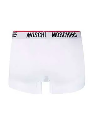 Moschino Logo-waistband Boxers - White
