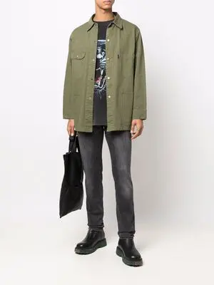 DIESEL® Slim-cut Denim Jeans In Washed Grey - Black
