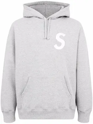 Supreme S Logo Split Hoodie - Grey | Editorialist
