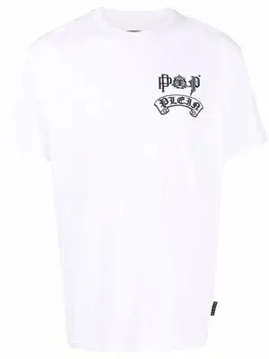 Philipp Plein Gothic Logo-print T-shirt - White