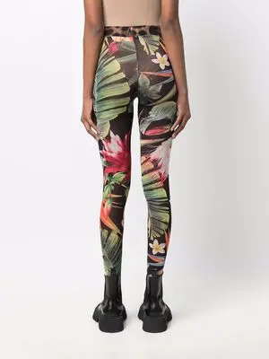 Philipp Plein Floral-print Leggings