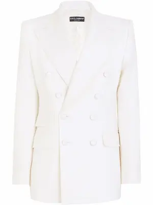 DOLCE & GABBANA Dolce & Gabbana Double-Breasted Virgin Wool Blazer