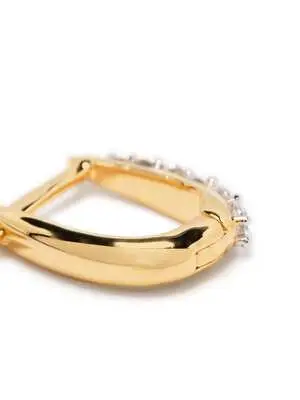 MISSOMA Claw Crystal Pavé Huggie Earrings