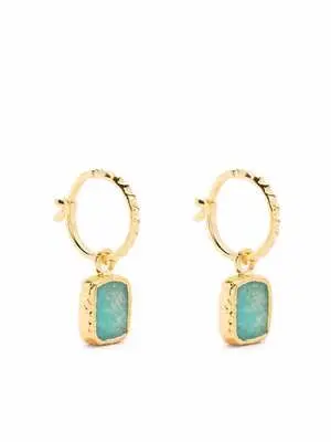 MISSOMA Mini Amazonite Hoop Earrings - Gold