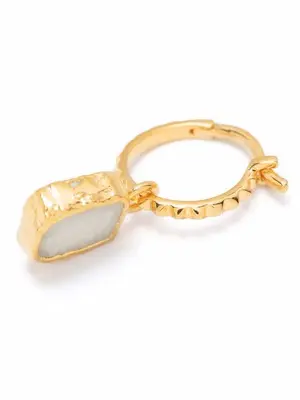 MISSOMA Plated Moonstone Hoop Earrings