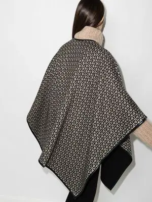 FERRAGAMO Gancini Jacquard Cape