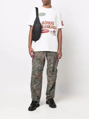 DIESEL® Camouflage Print Cargo Trousers
