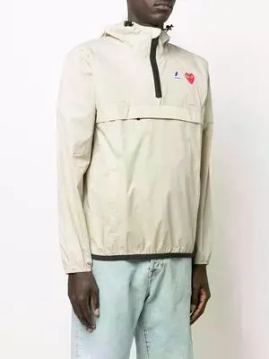 Play Comme Des Garcon X K-way Quarter-zip Hoodie