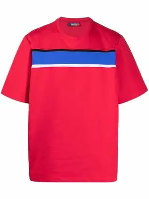 JUST DON Striped Band Short-sleeve T-shirt