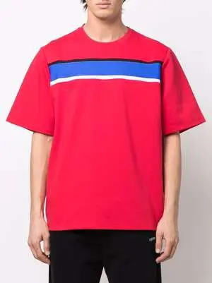 JUST DON Striped Band Short-sleeve T-shirt