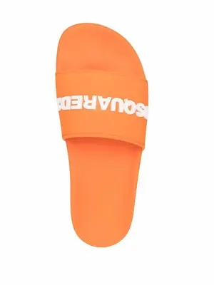 Dsquared2 Appliqué-logo Slides - Orange