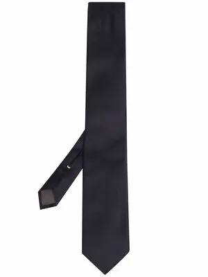 Canali Textured Silk Tie - Blue