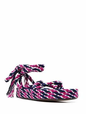 Isabel Marant Erol Rope Sandals - Pink