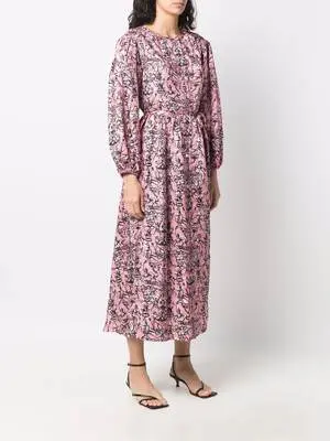 PATOU Printed Maxi Shirt Dress