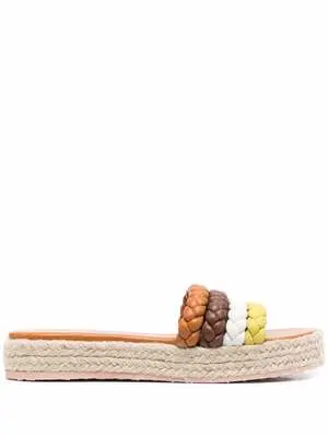 GIANVITO ROSSI Braided Strap Sandals - Brown