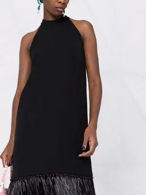 Moschino Sleeveless Tassel Fringed Dress