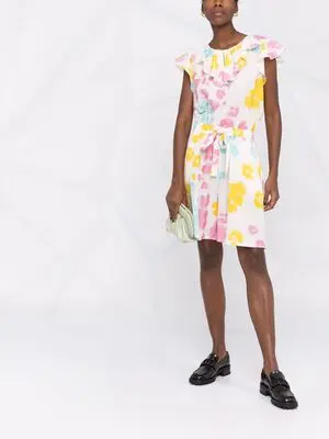Moschino Floral-print Playsuit