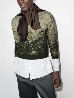 MAISON MARGIELA Scarf-detail Bleached Jumper