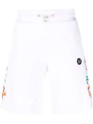 Philipp Plein Gothic Plein Track Short - White