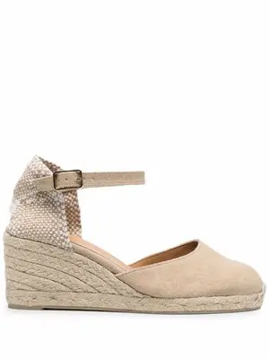 CastaÑer Carol Braided Raffia Wedge Espadrilles - Neutrals