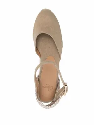 CastaÑer Carol Braided Raffia Wedge Espadrilles - Neutrals