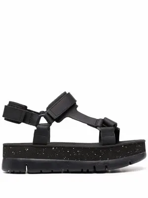 Camper Oruga Up Platform Sandals - Black