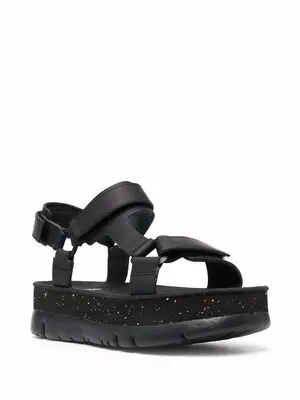 Camper Oruga Up Platform Sandals - Black