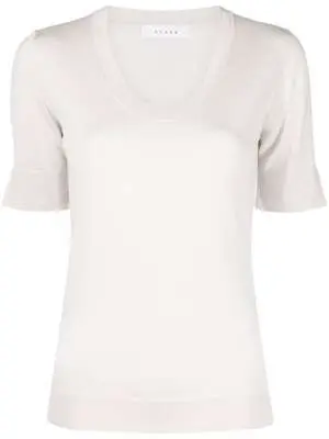 LISKA Round-neck Knitted Top