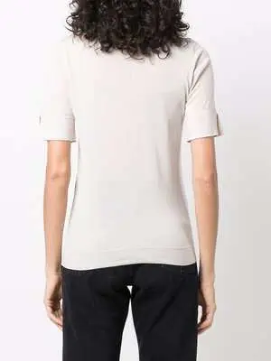 LISKA Round-neck Knitted Top