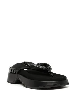 REIKE NEN Twist-strap Platform Flip-flops