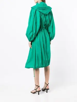 JUUN.J Ruched Hooded Dress