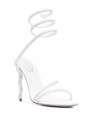 Rene Caovilla 120mm Cecile Rhinestone Sandals