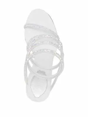 Rene Caovilla 120mm Cecile Rhinestone Sandals