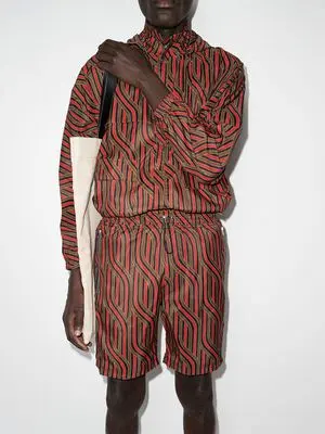 Ahluwalia Braid Print Bermuda Shorts