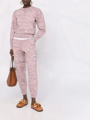 MARANT ETOILE Space Dye-print Track Pants - Pink
